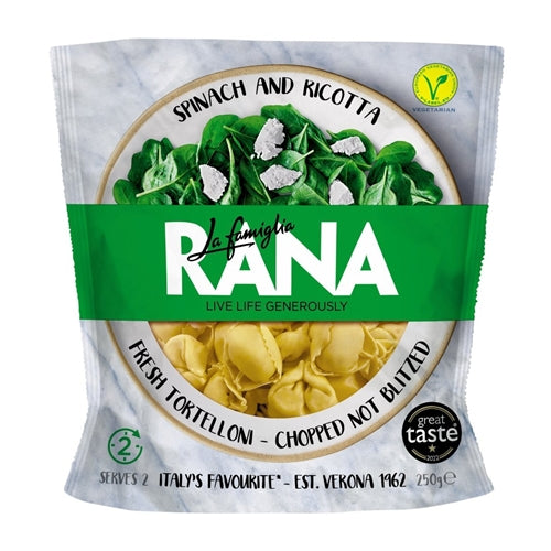 La Famiglia Rana Spinach Ricotta Tortelloni (250g) – Blackgold Foods