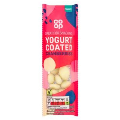 Co-op Yogurt Coated Cranberries (30g) – Blackgold Foods