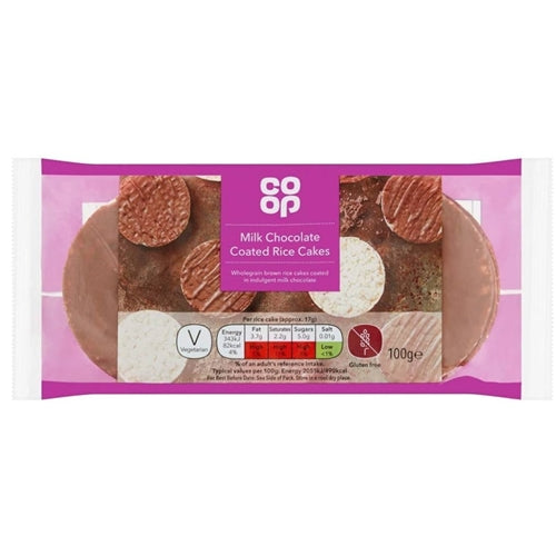 Co-op Rice & Easy Milk Chocolate Rice Cakes (100g) – Blackgold Foods