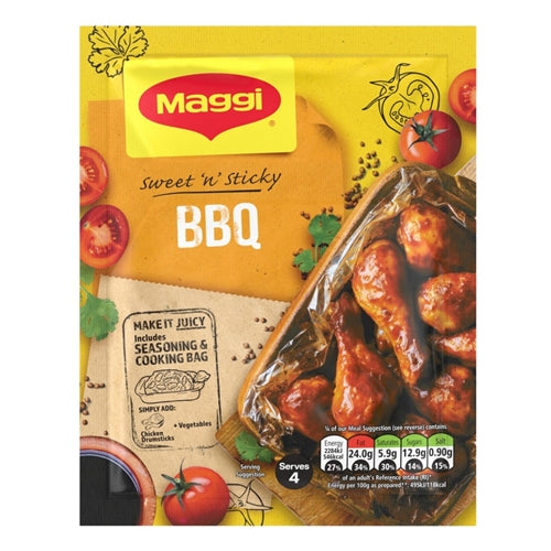 Maggi So Juicy Sticky BBQ Chicken Mix (47g) – Blackgold Foods